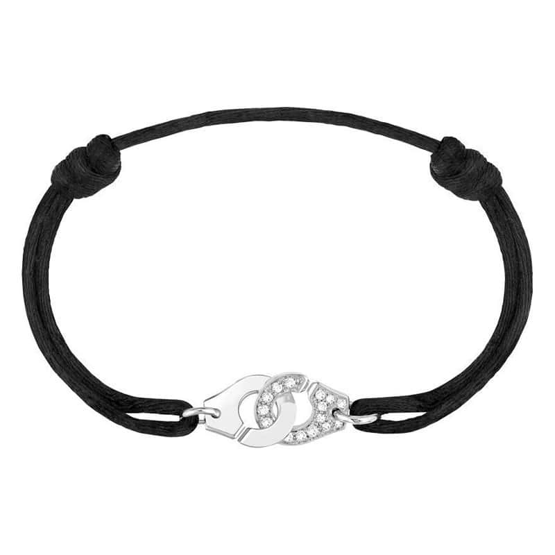 Bracelet dinh van Menottes R10 Or Blanc et Diamants | Verhoeven