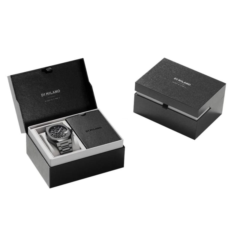 Montre D1 Milano Skeleton Gun Metal | Verhoeven