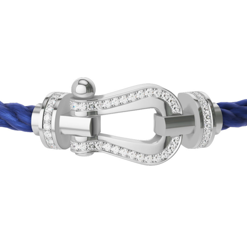 Bracelet Fred Force 10 Grand Modèle Or Blanc et Diamants | Verhoeven