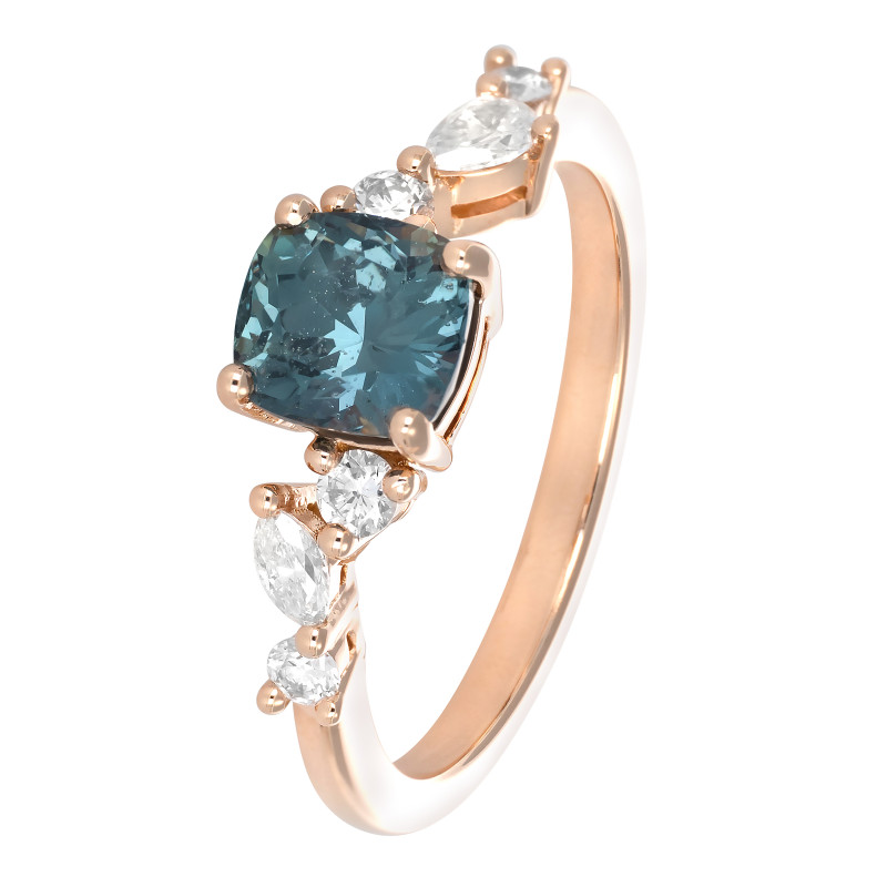 Bague Verhoeven Or Rose, Saphir et Diamants | Maison Verhoeven